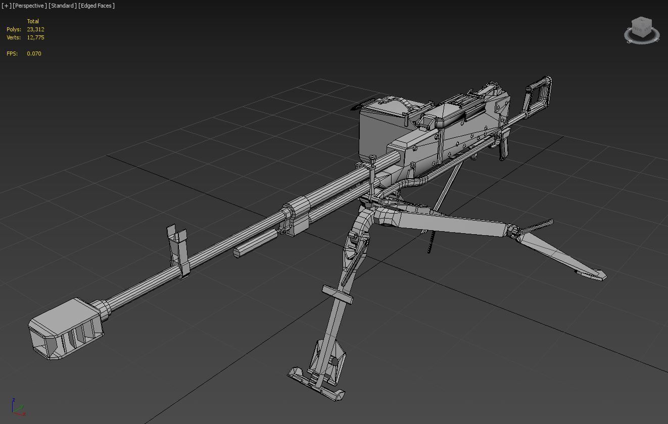 3D model Machine Gun NSVT NSV KORD VR / AR / low-poly | CGTrader
