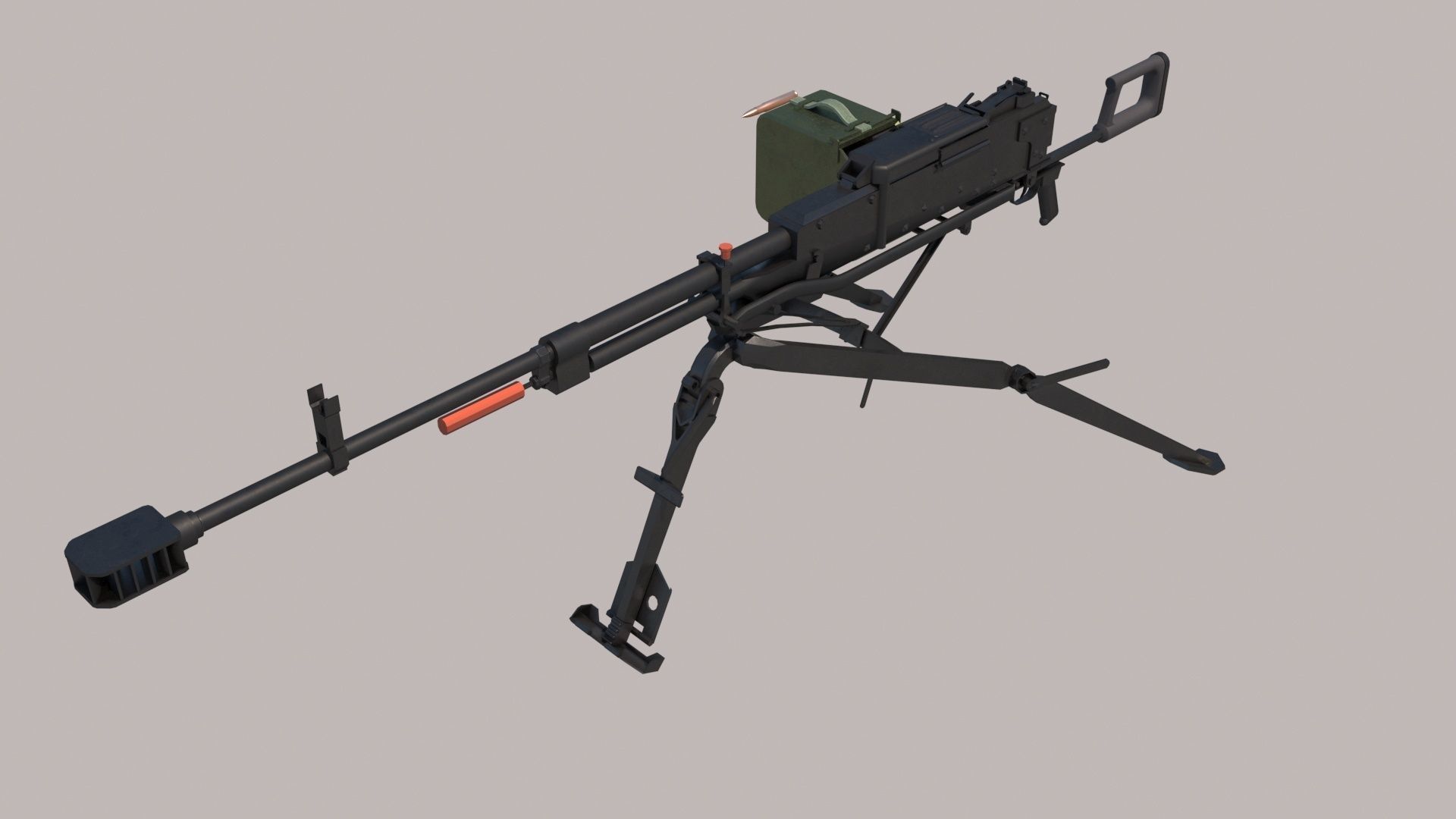 3D model Machine Gun NSVT NSV KORD VR / AR / low-poly | CGTrader
