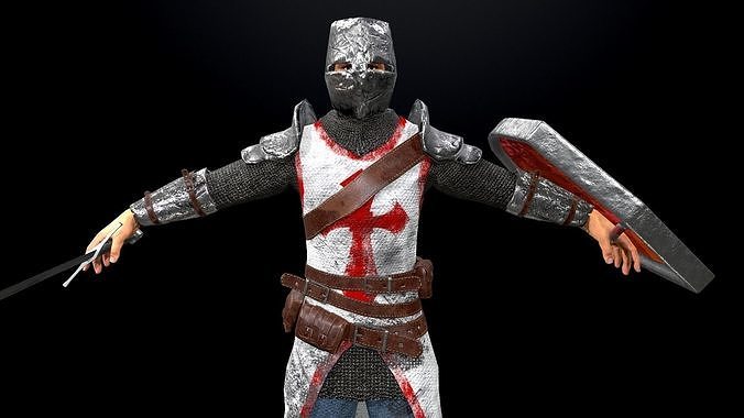 3D model Crusader VR / AR / low-poly | CGTrader