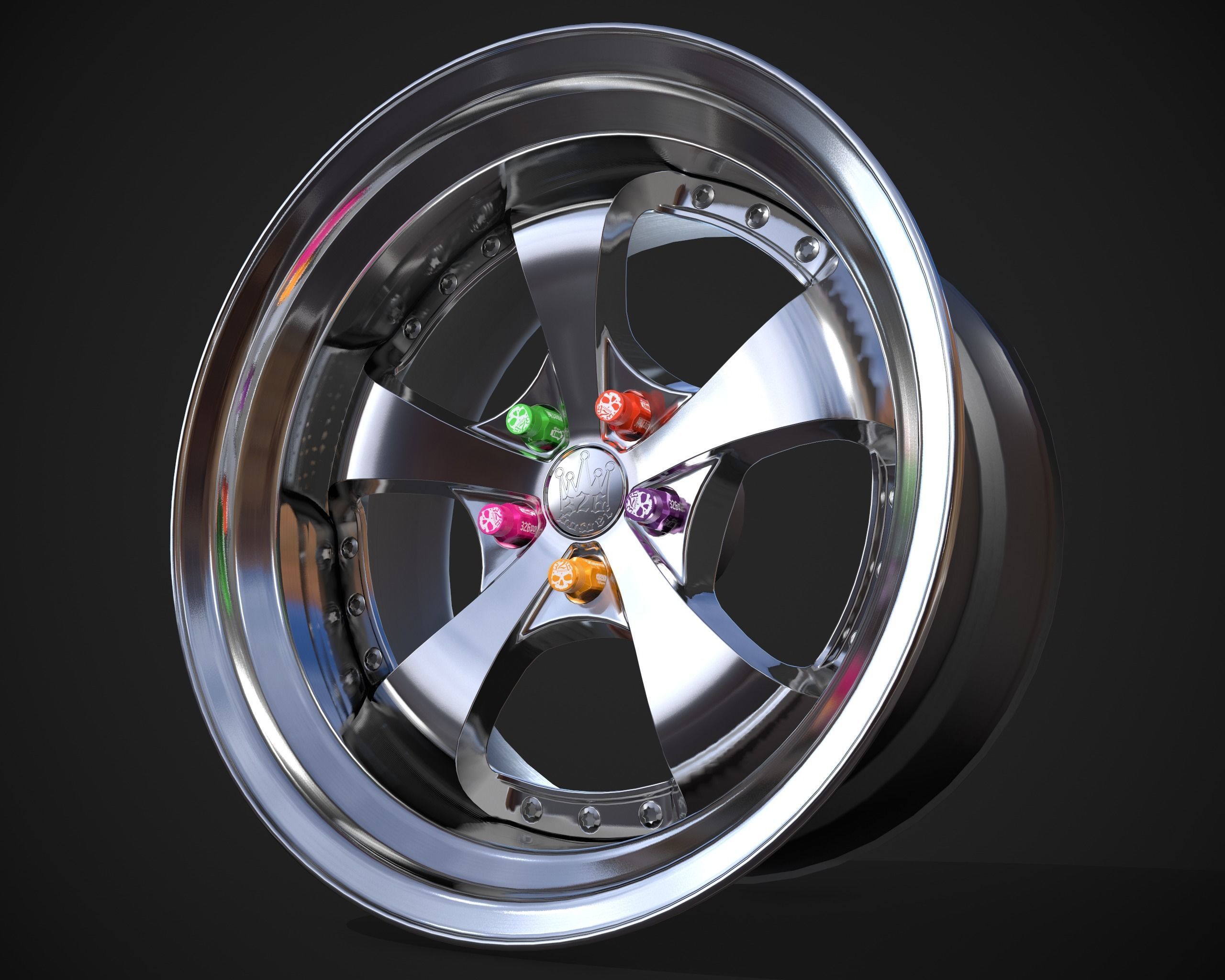 3D model 326 Power Yabaking KF Racing Spoke VR / AR / low-poly | CGTrader