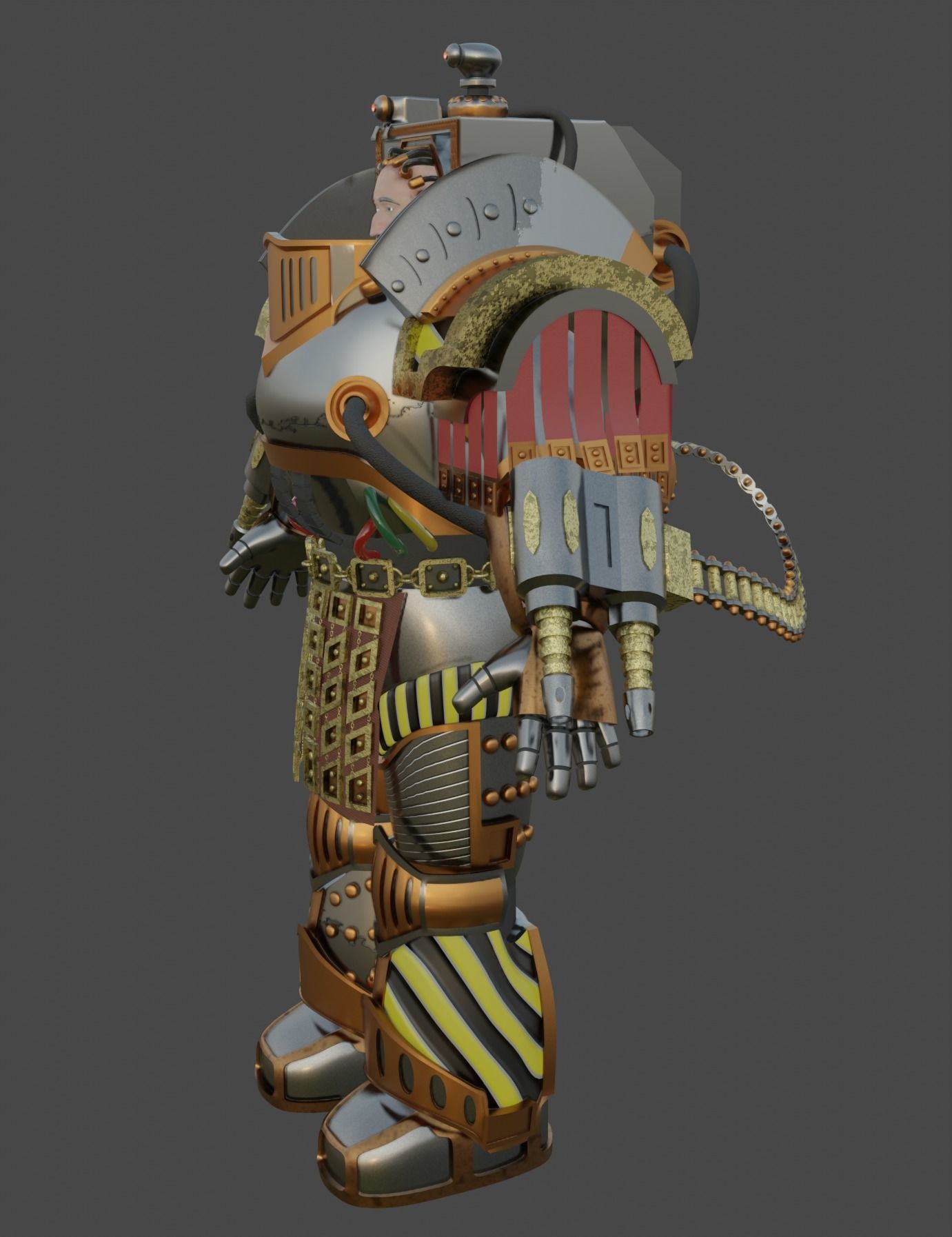 Perturabo warhammer robot 3D model | CGTrader