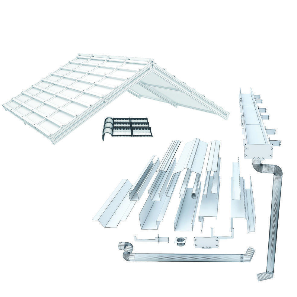 sloped roof-sandwich panel 3D model | CGTrader