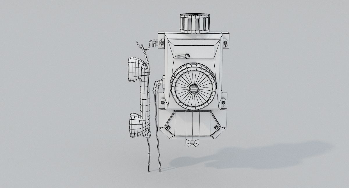 3D model Old Black Phone VR / AR / low-poly | CGTrader