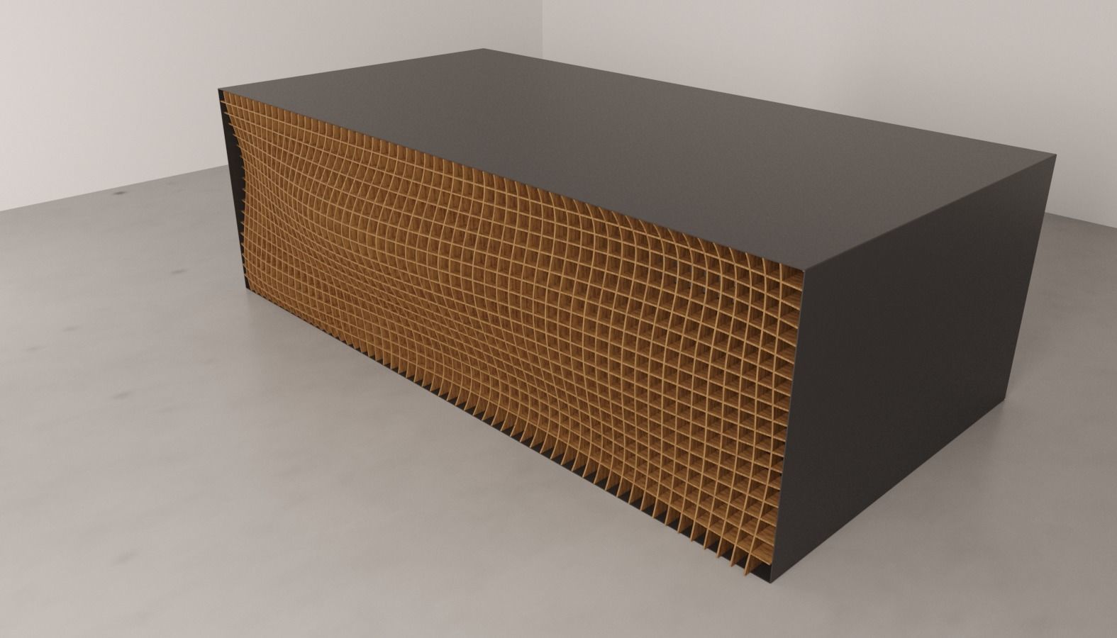 parametric waffle design facade 3D model | CGTrader