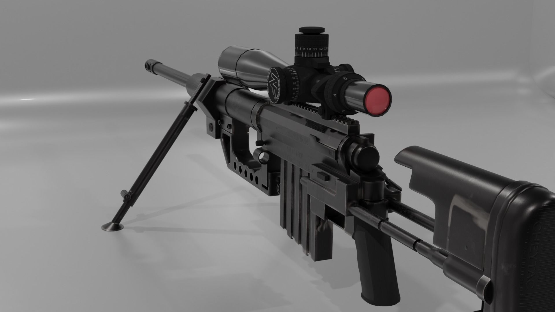 Cheytac M200 Intervention free 3D model rigged | CGTrader