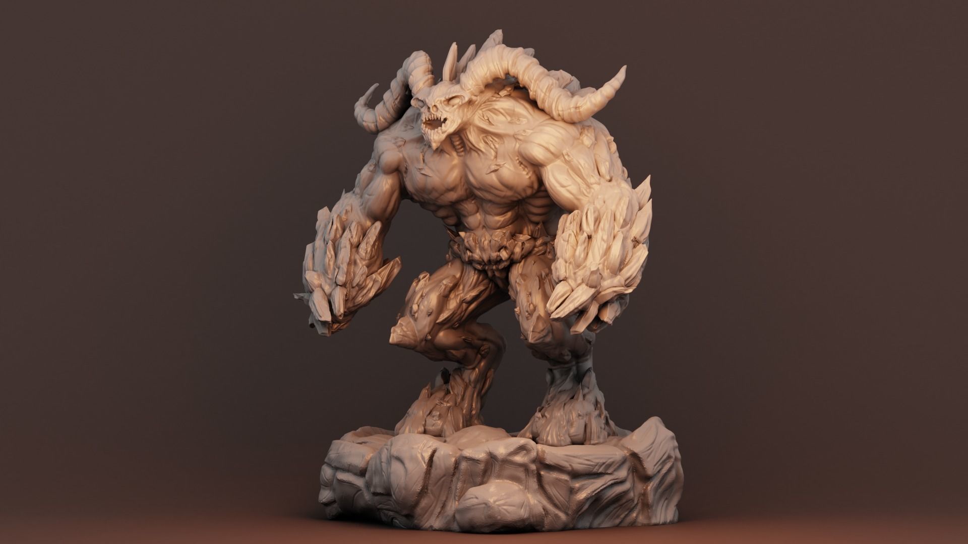 dark 3D print model demon | CGTrader
