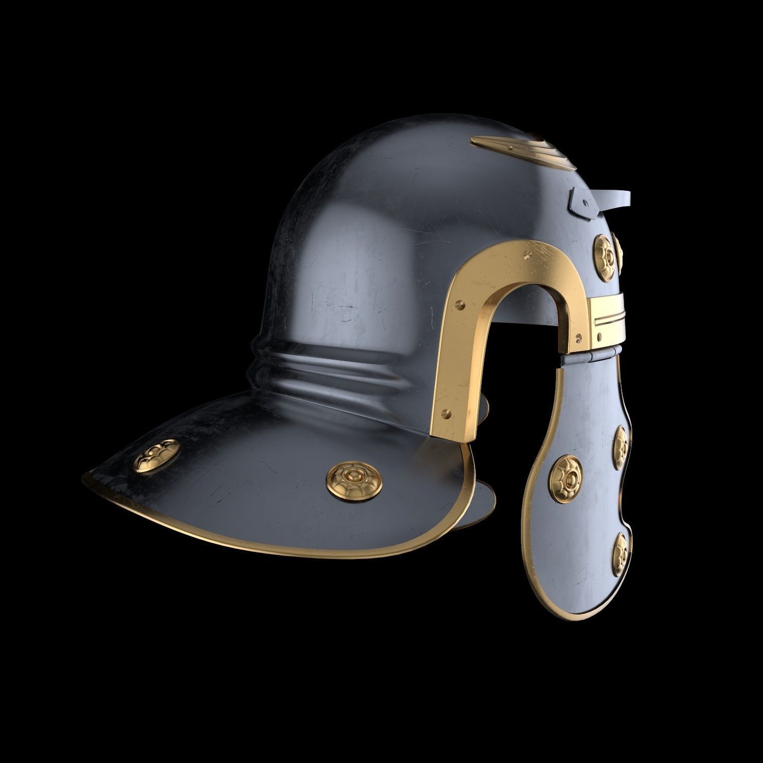 3D model Roman legionnaire helmet VR / AR / low-poly | CGTrader