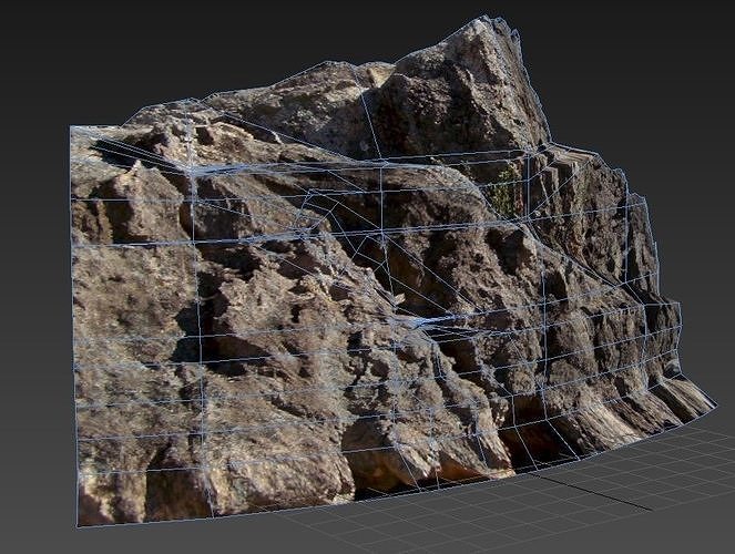 3D model Low-poly cliff rock VR / AR / low-poly | CGTrader