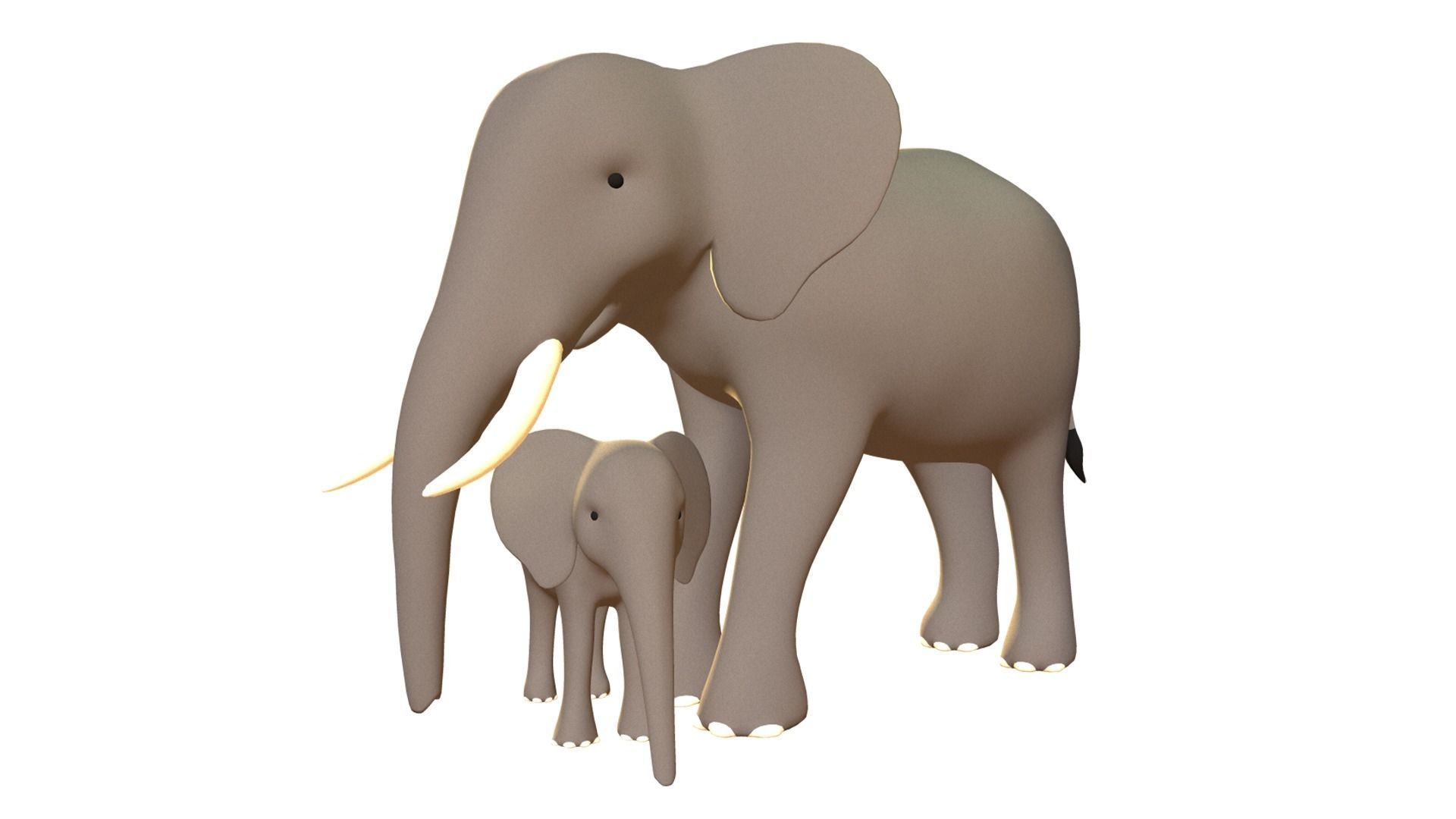 Elephant Pack - Stylized 3D asset | CGTrader