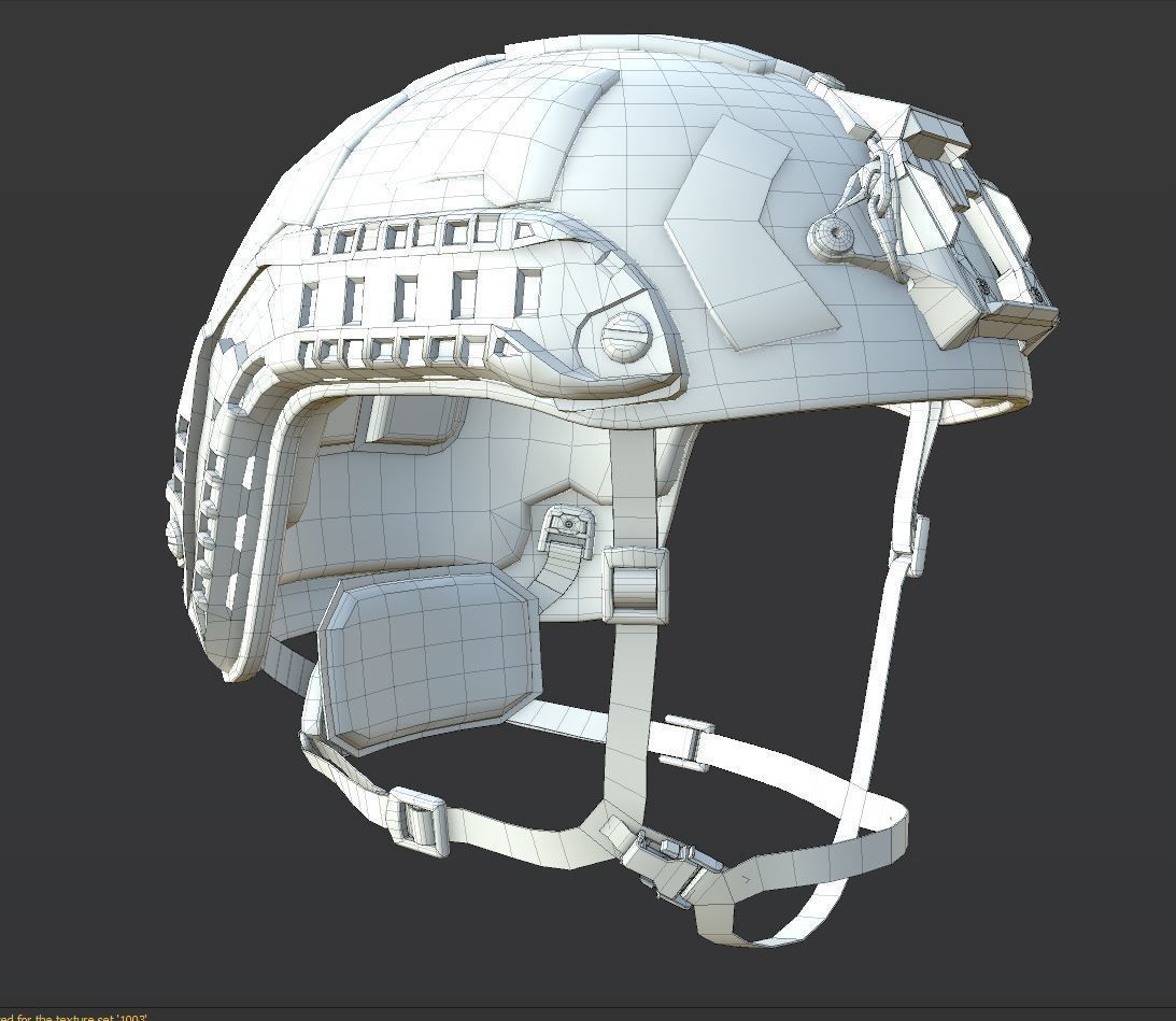 3D model Ops Core FAST SF High Cut Helmet Low poly PBR VR / AR / low ...