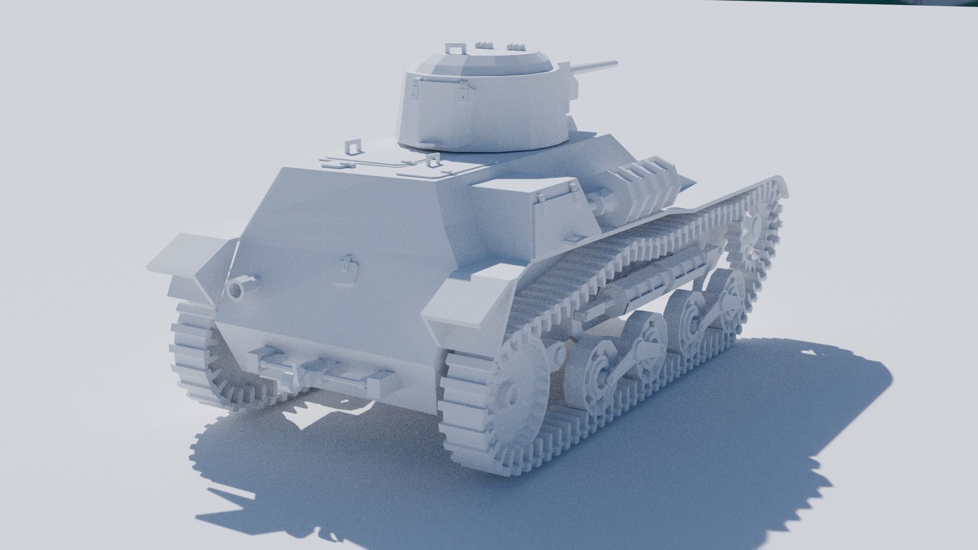 3D model Type 97 Te-Ke tankette VR / AR / low-poly | CGTrader