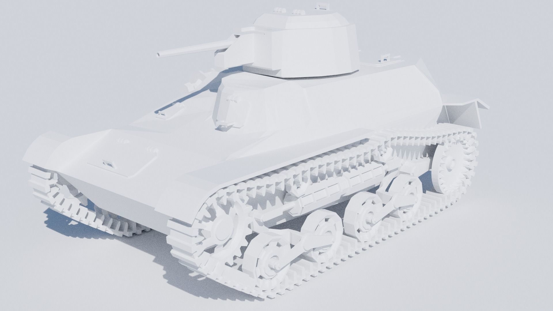 3D model Type 97 Te-Ke tankette VR / AR / low-poly | CGTrader