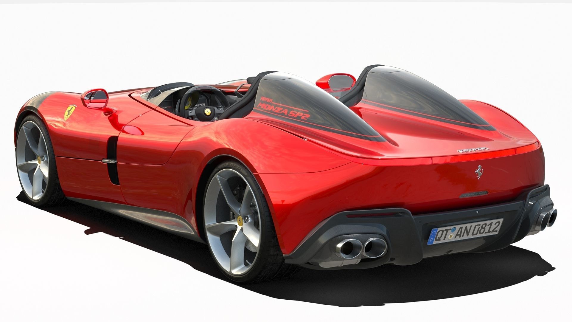 Ferrari Monza SP2 3D model animated | CGTrader