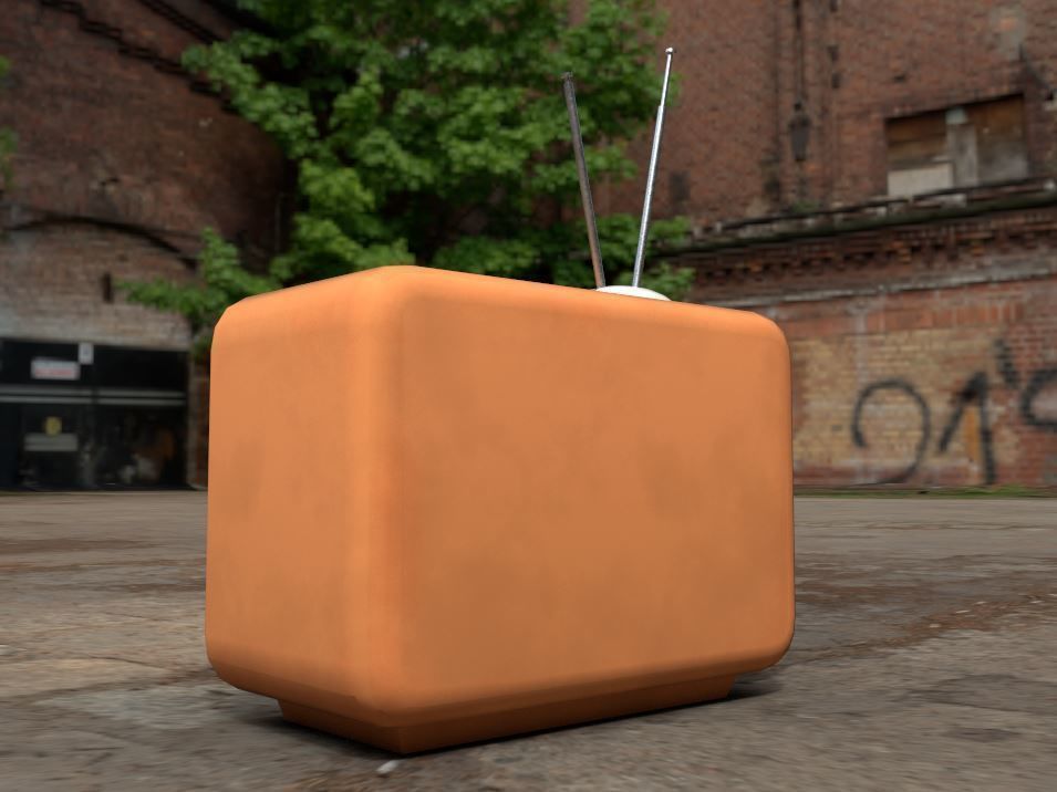 3D model Retro TV VR / AR / low-poly | CGTrader
