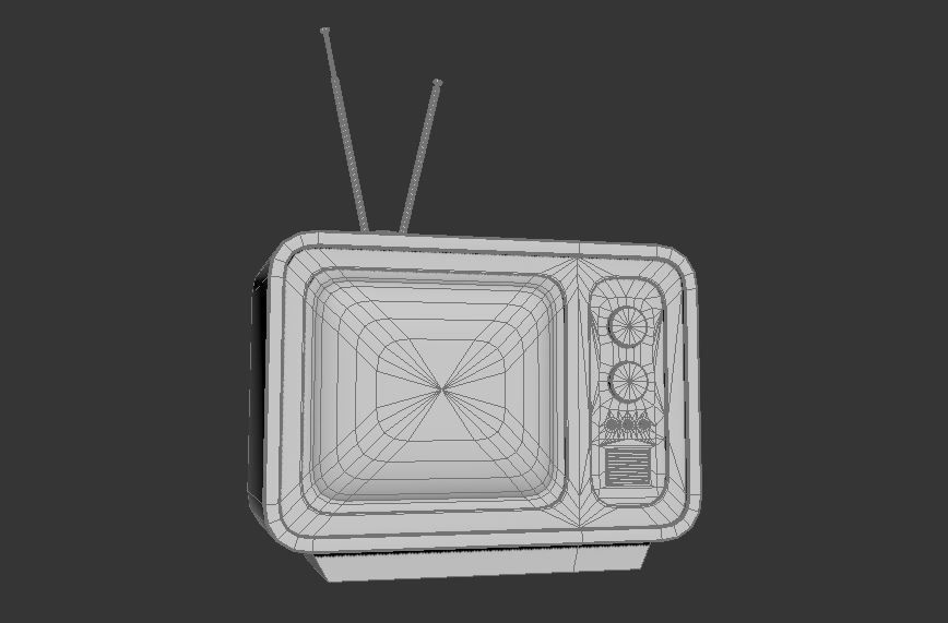 3D model Retro TV VR / AR / low-poly | CGTrader