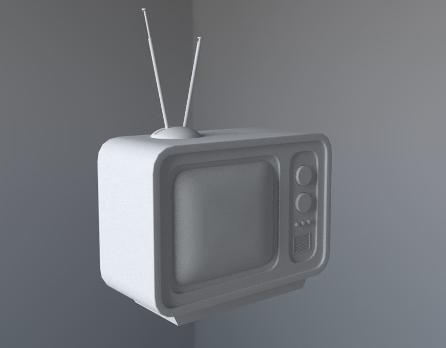 3D model Retro TV VR / AR / low-poly | CGTrader