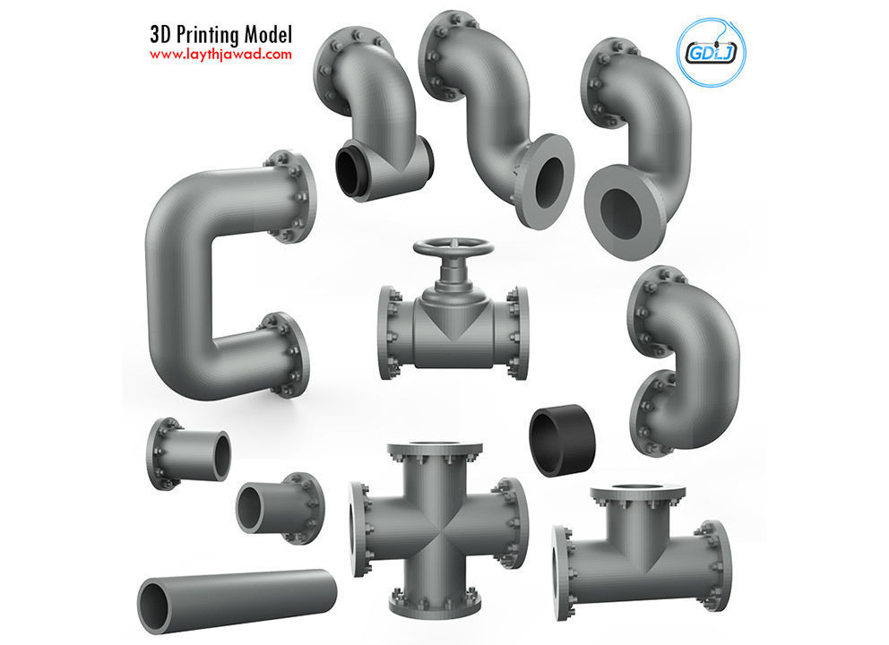 Pipe Assembly 3D model 3D printable | CGTrader