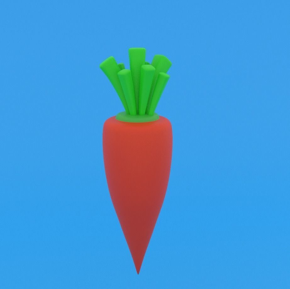 3D model Cartoon Carrot VR / AR / low-poly | CGTrader