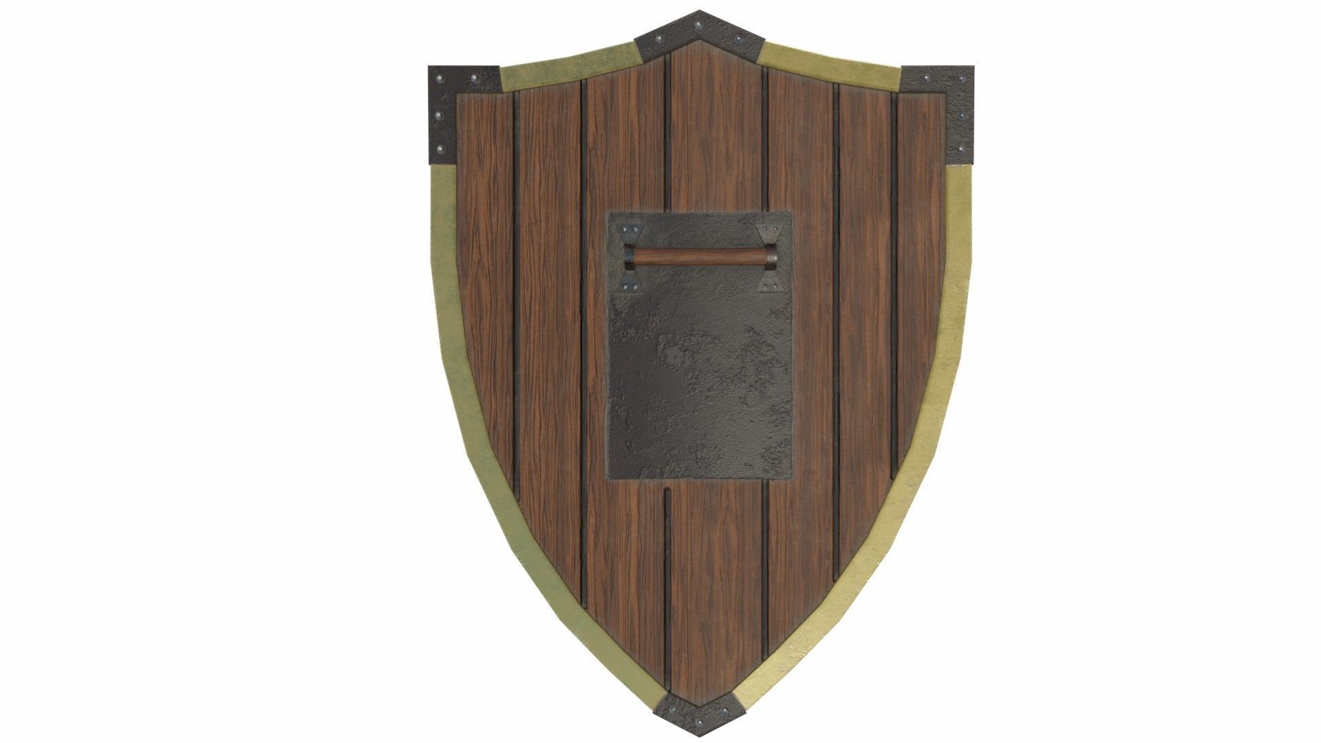 3D model The metal shield VR / AR / low-poly | CGTrader