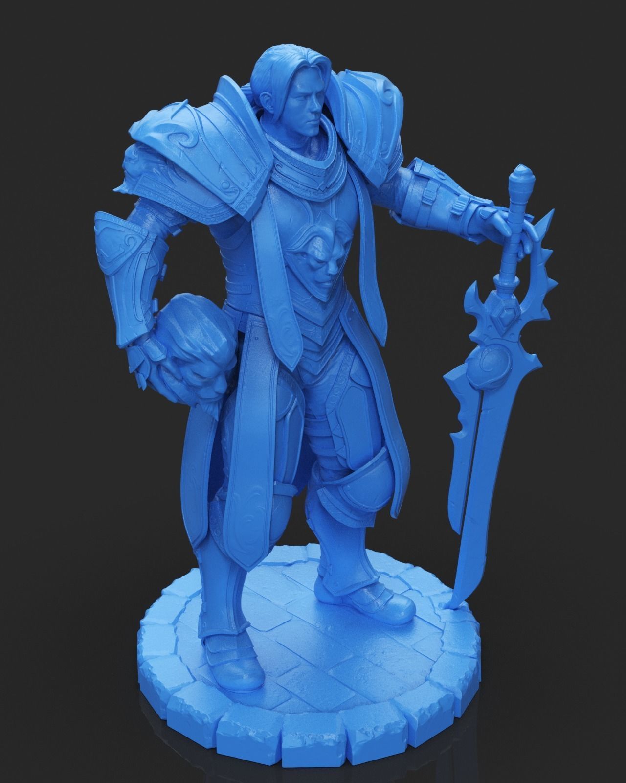 Fan Art - Anduin Wrynn - World of Warcraft 3D model 3D printable | CGTrader