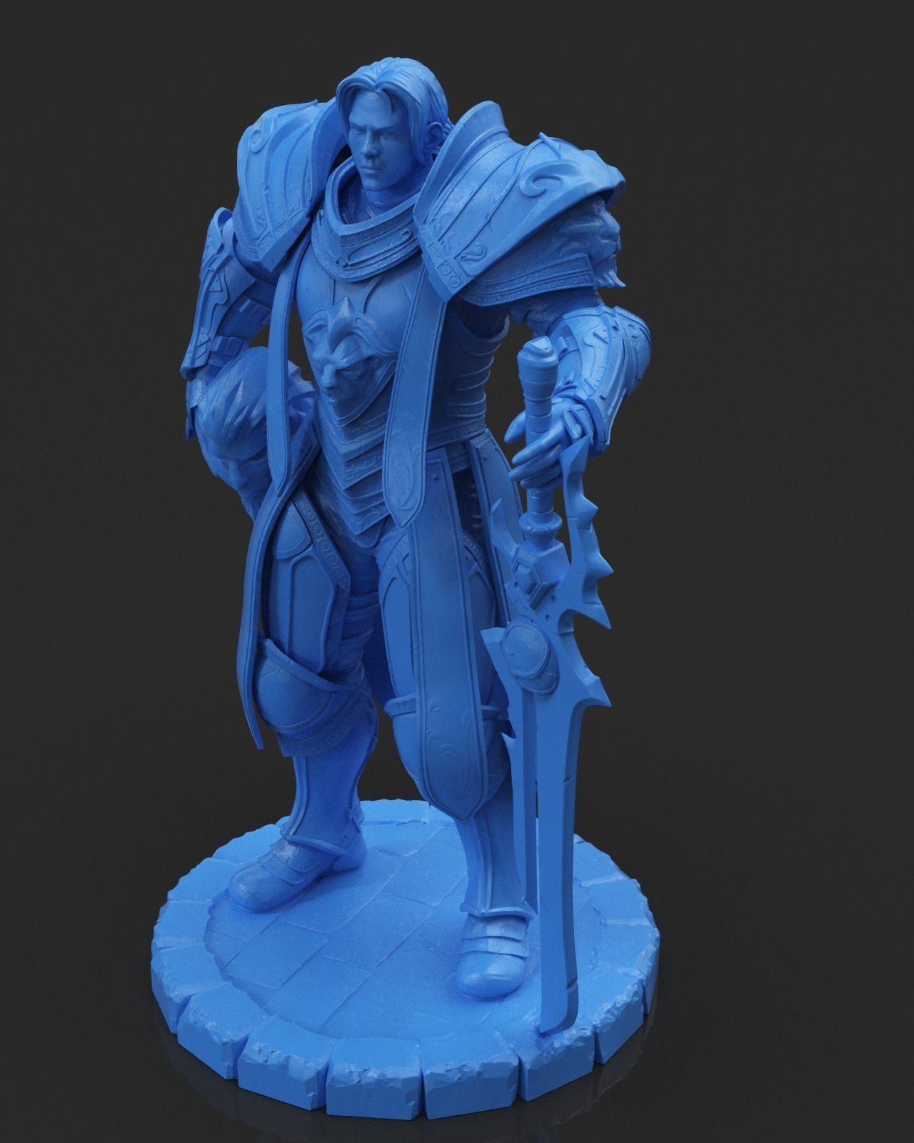 Fan Art - Anduin Wrynn - World of Warcraft 3D model 3D printable | CGTrader