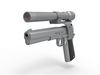 Pistol AMT Hardballer Long Slide from the movie Terminator 1984 3D ...
