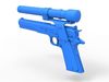 Pistol AMT Hardballer Long Slide from the movie Terminator 1984 3D ...
