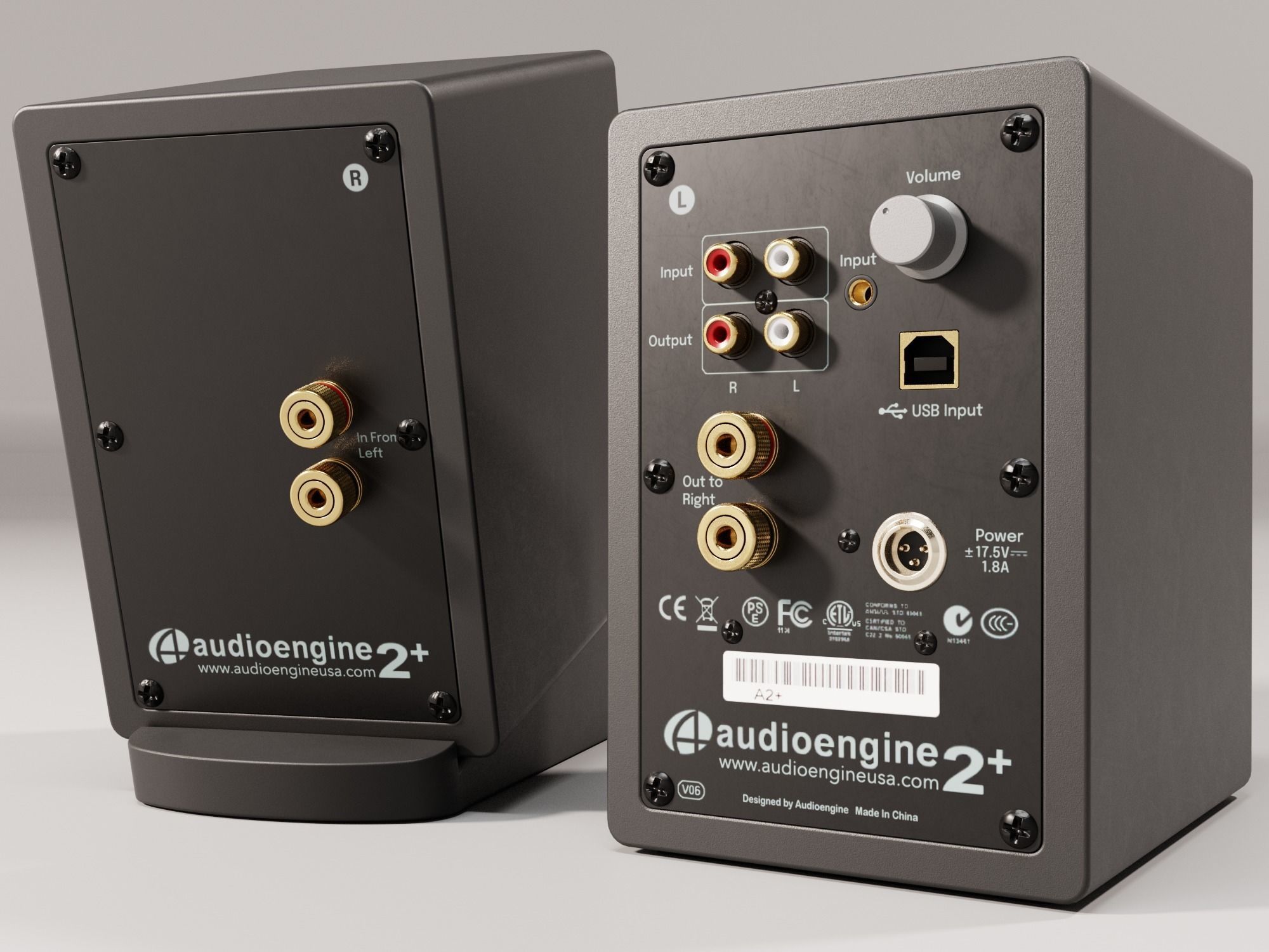 Audioengine A2 Plus Speaker with Stand PBR 3D model | CGTrader