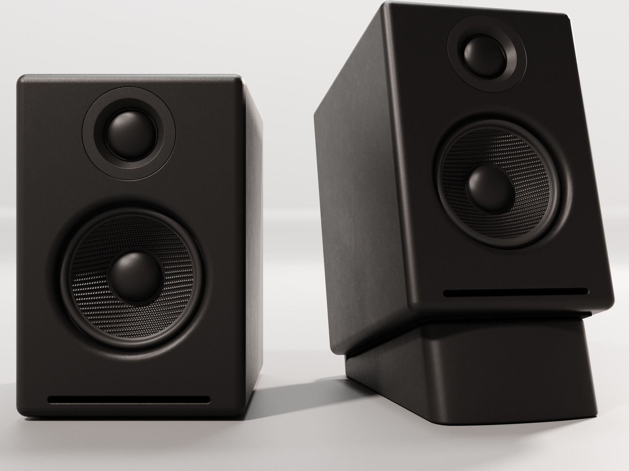 Audioengine A2 Plus Monitor with Stand PBR 3D model | CGTrader