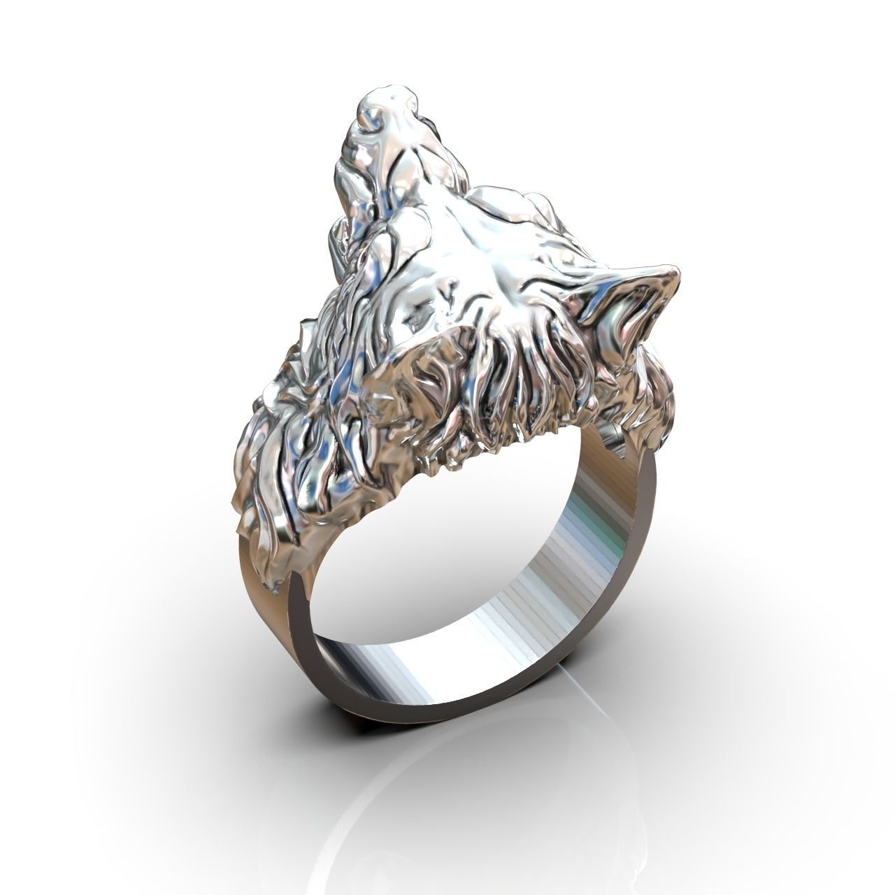 wolf ring werewolf 3D model 3D printable | CGTrader