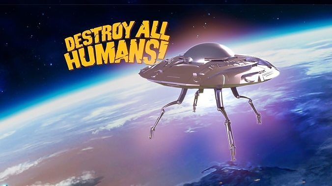 Destroy All Humans Crypto 137 Space Saucer 3D model 3D printable | CGTrader