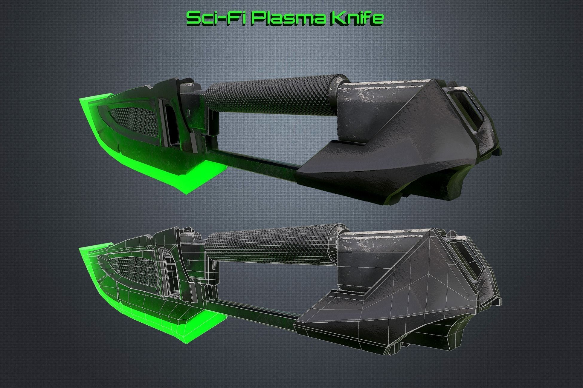 3D model Sci-fi Plasma Knife VR / AR / low-poly | CGTrader