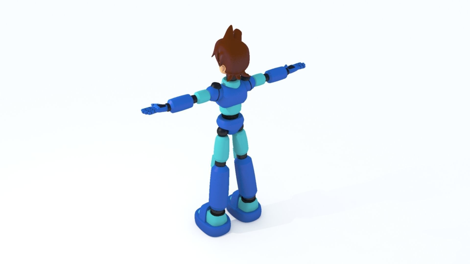 3D model Mega Man Pose 1 VR / AR / low-poly | CGTrader