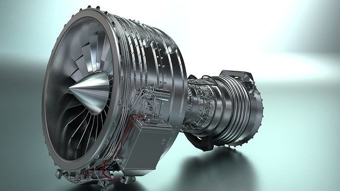 High Detailed Turbo fan CFM56 3D model | CGTrader