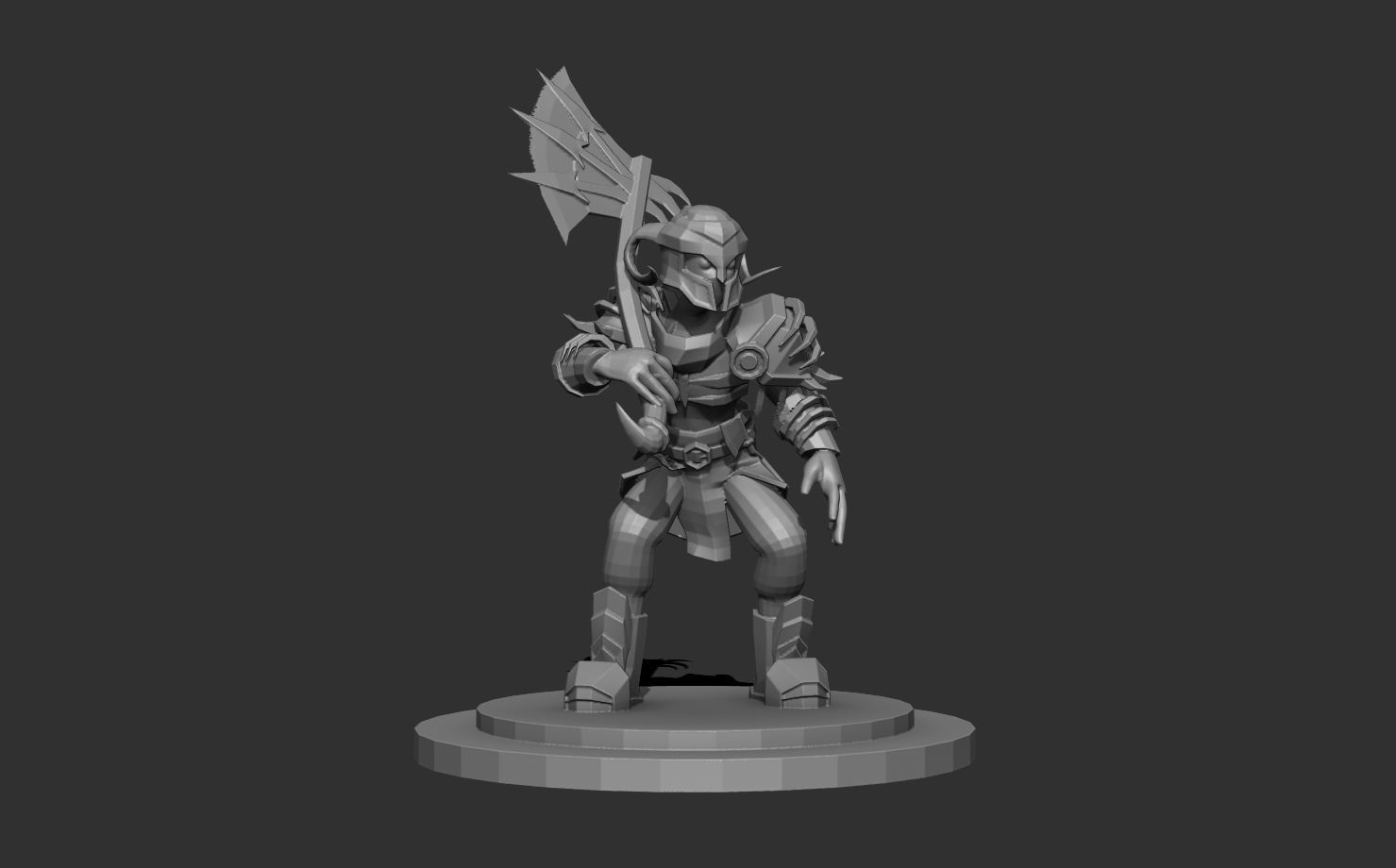 Death Knight DnD Character Stylized 3D printing miniature model 3D ...