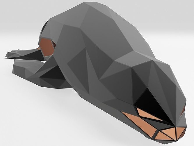 Polygonal Sea Lion Parametric 3D model 3D printable | CGTrader