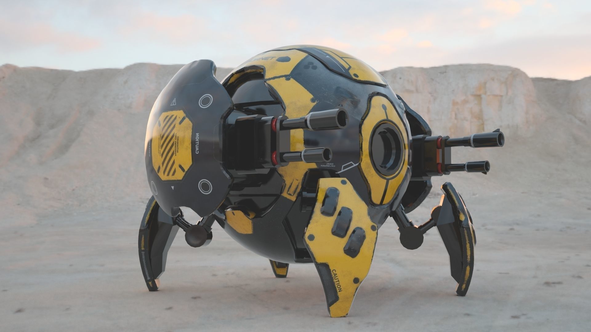 Robot ball 3D model | CGTrader