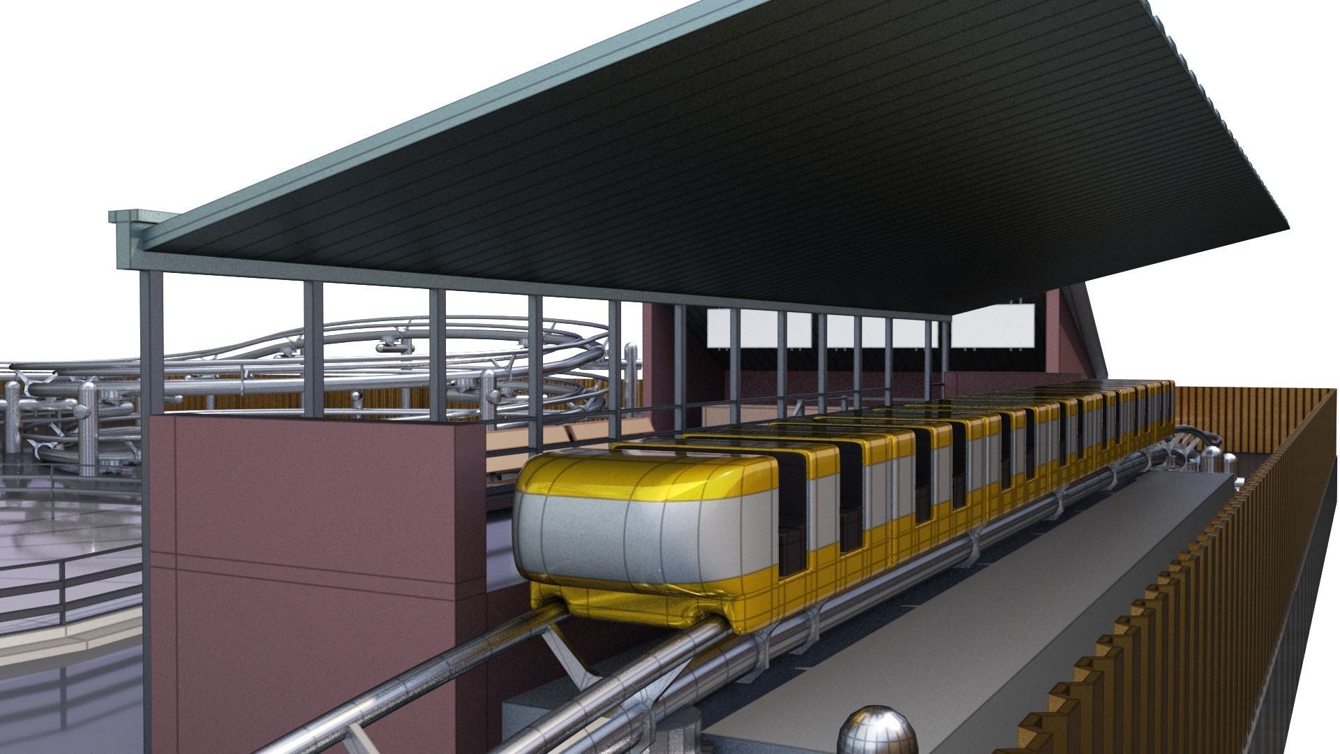 Low Poly Theme Park 3D model | CGTrader