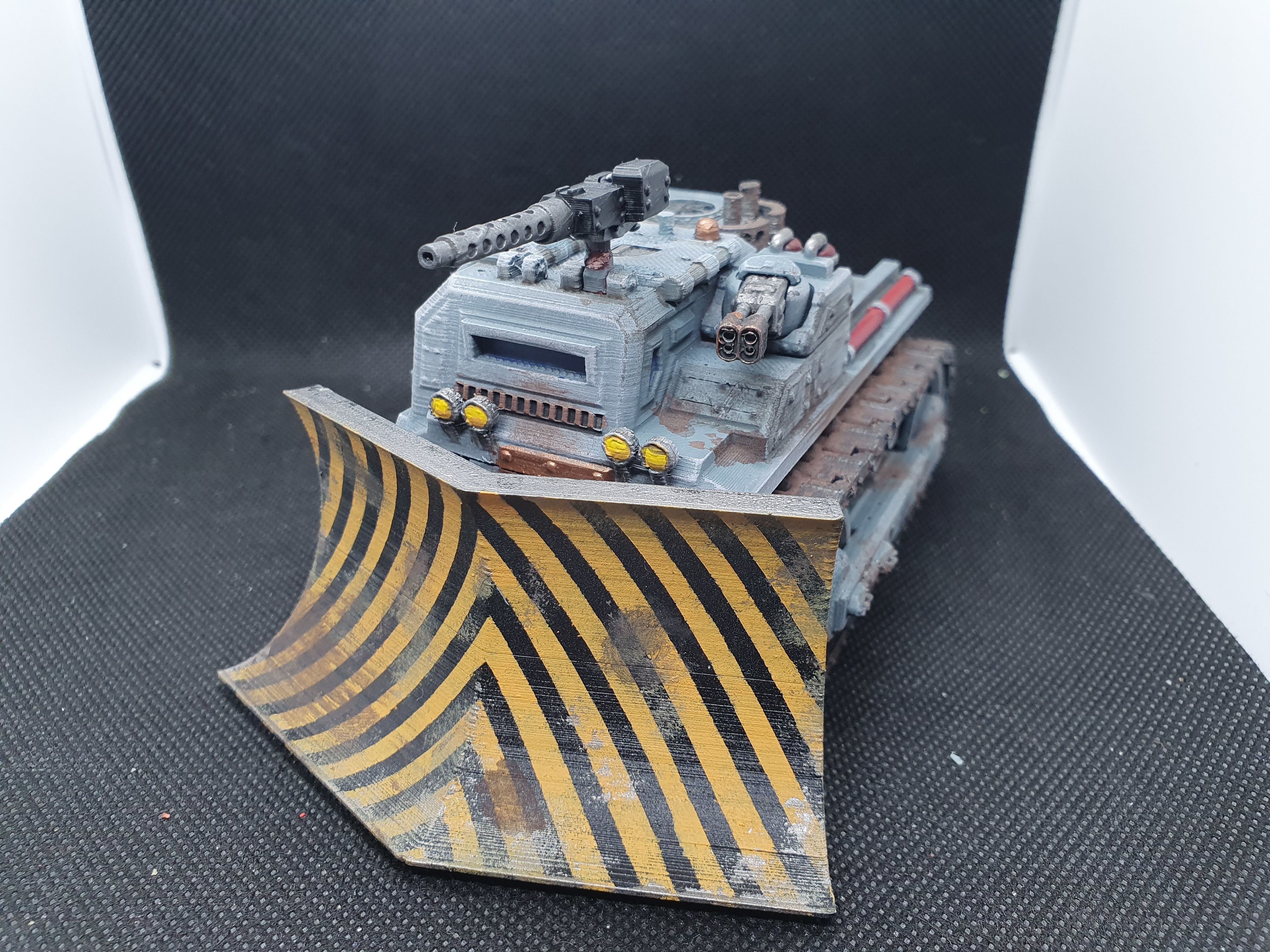 Armoured Bulldozer STL 3D model 3D printable | CGTrader