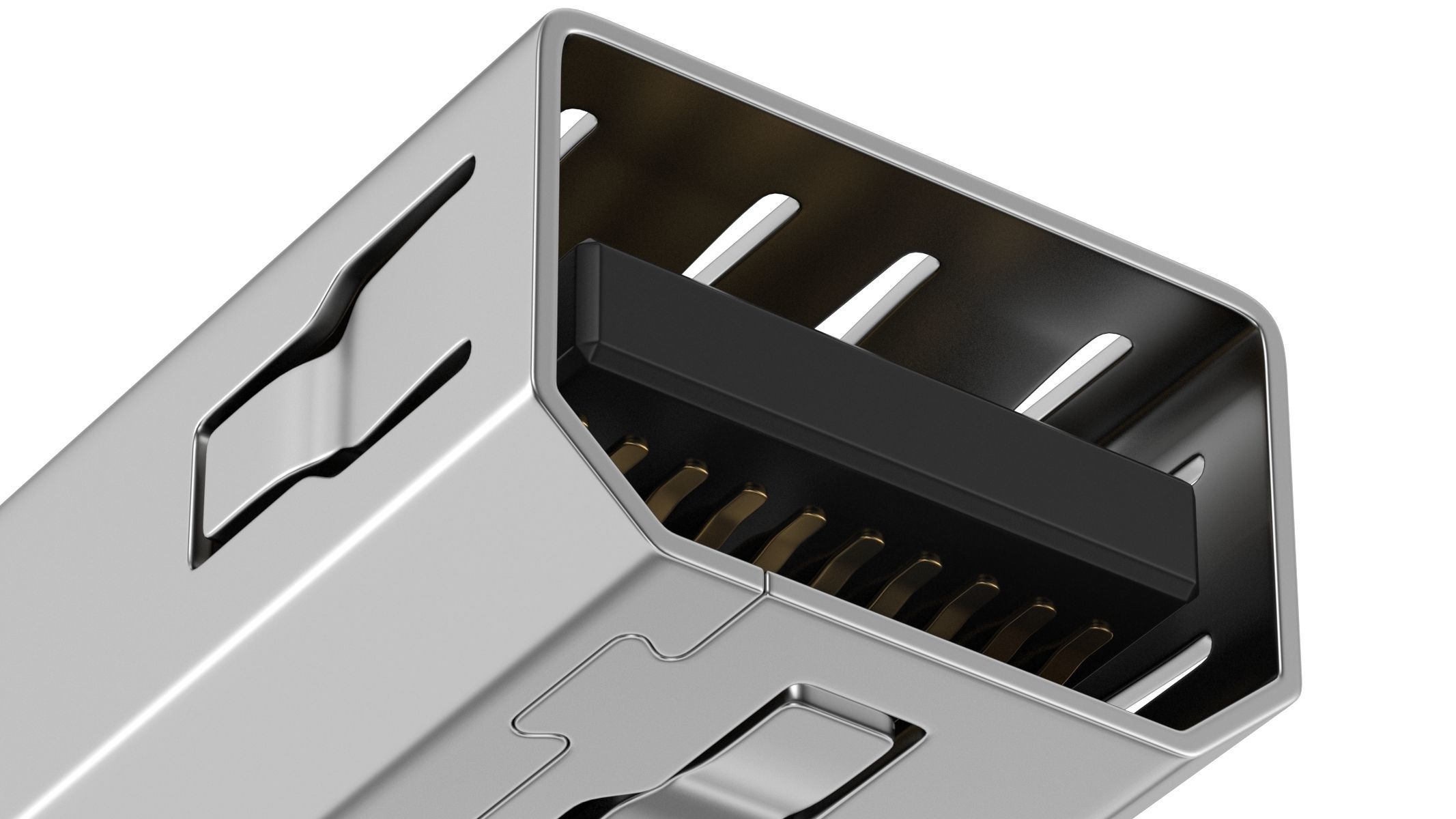 Mini Displayport Female 3D model | CGTrader