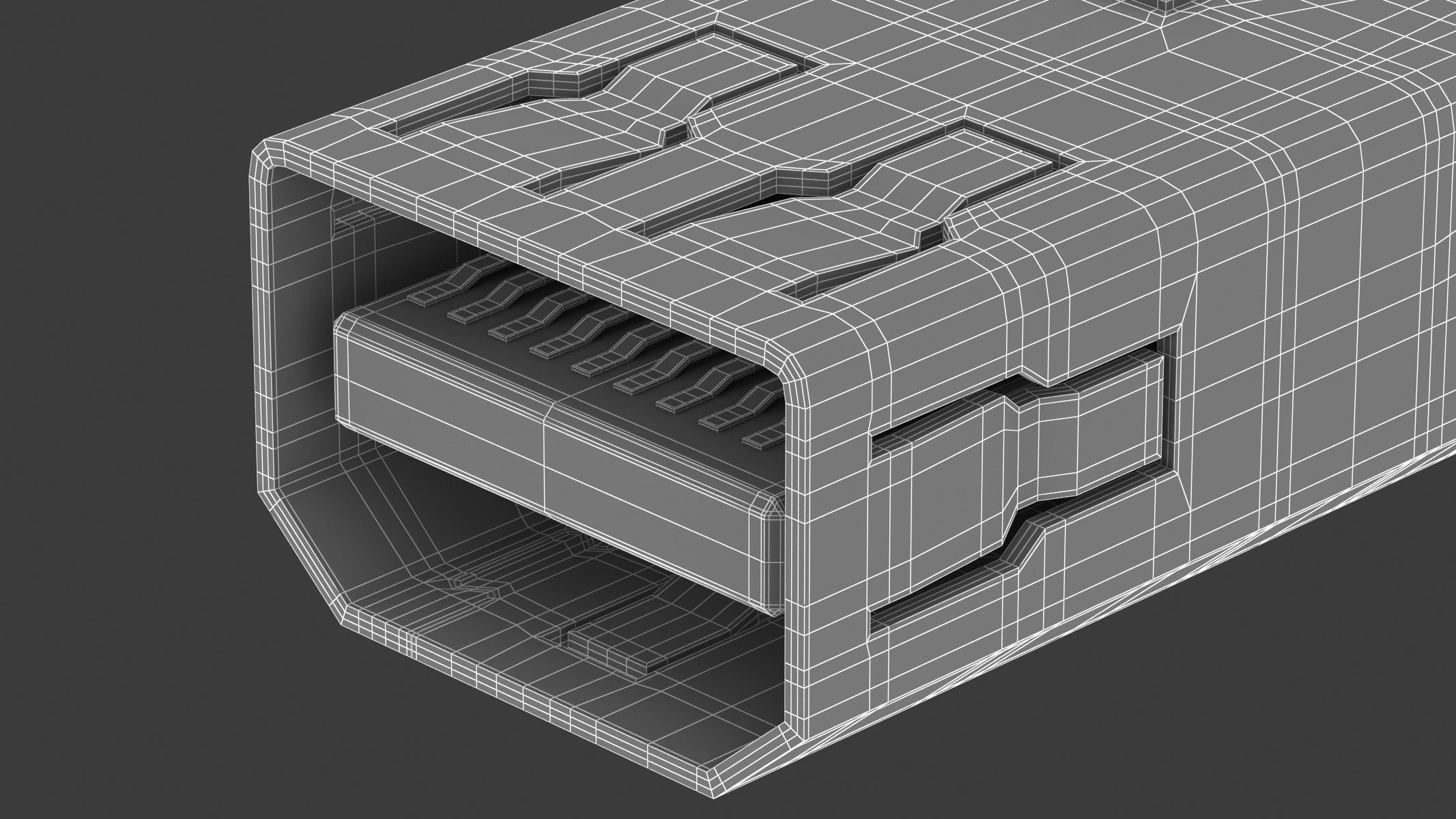 Mini Displayport Female 3D model | CGTrader