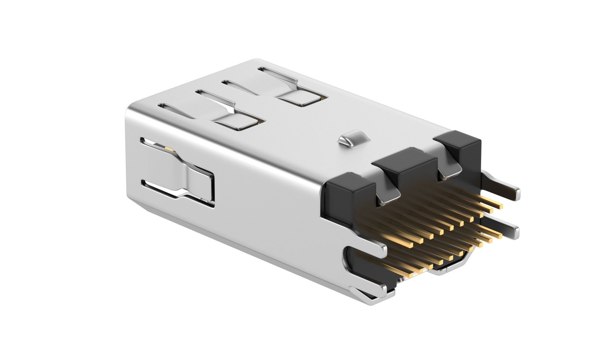 Mini Displayport Female 3D model | CGTrader