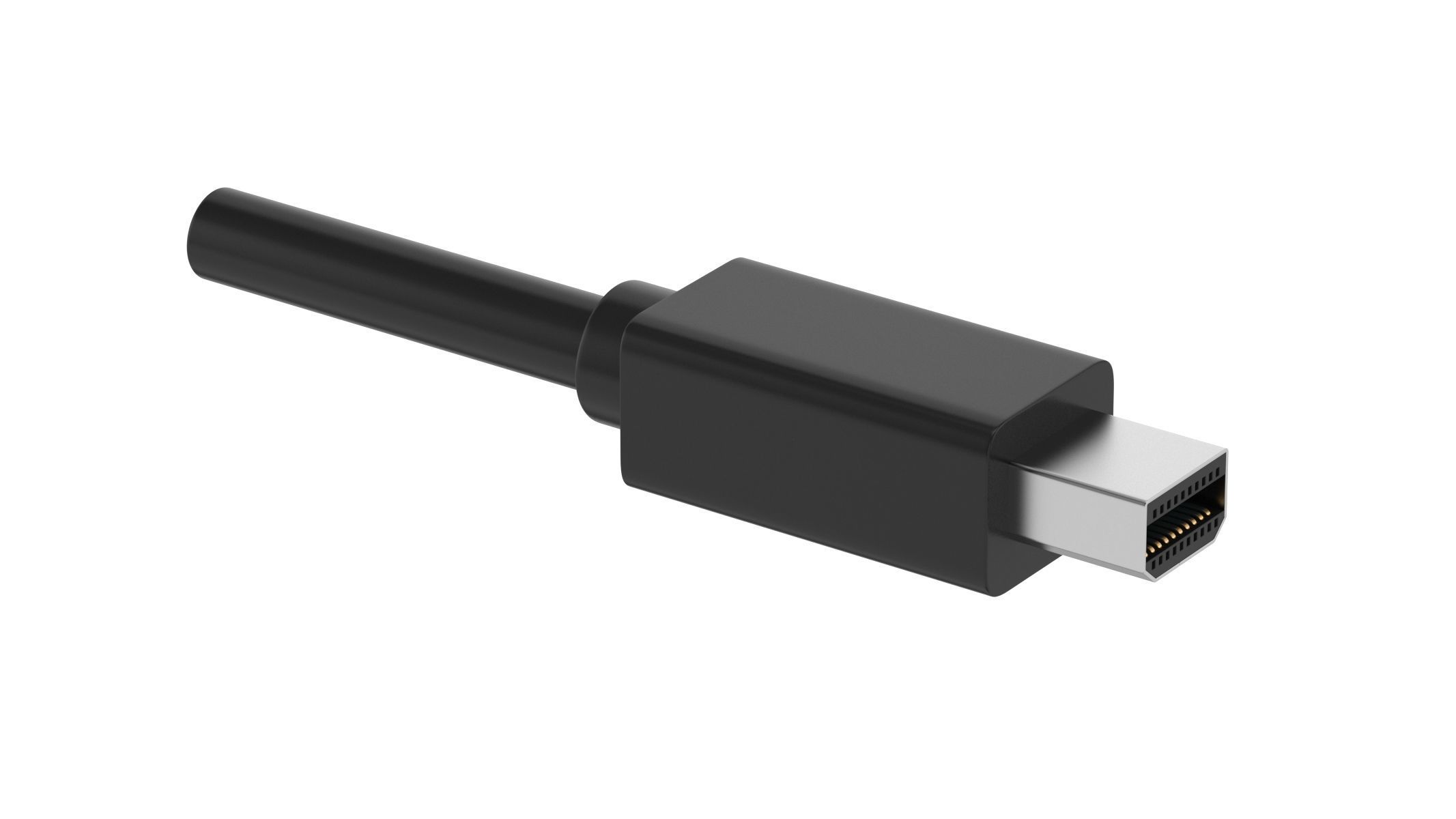 Mini Displayport Male 3D model | CGTrader