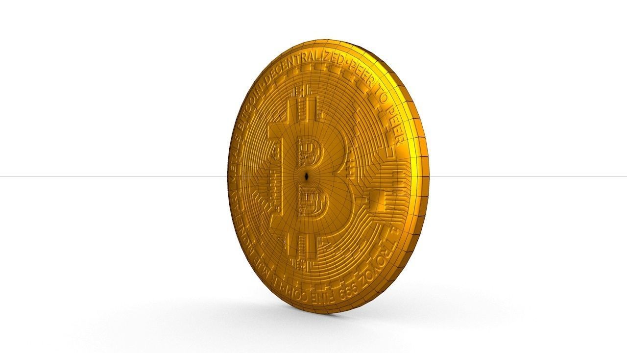 Bitcoin 3D model | CGTrader