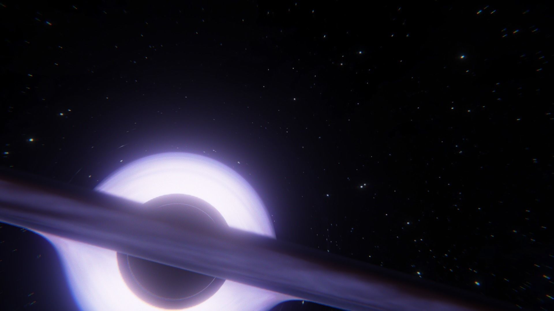 Interstellar Black Hole - With Accretion Disk free VR / AR / low-poly ...