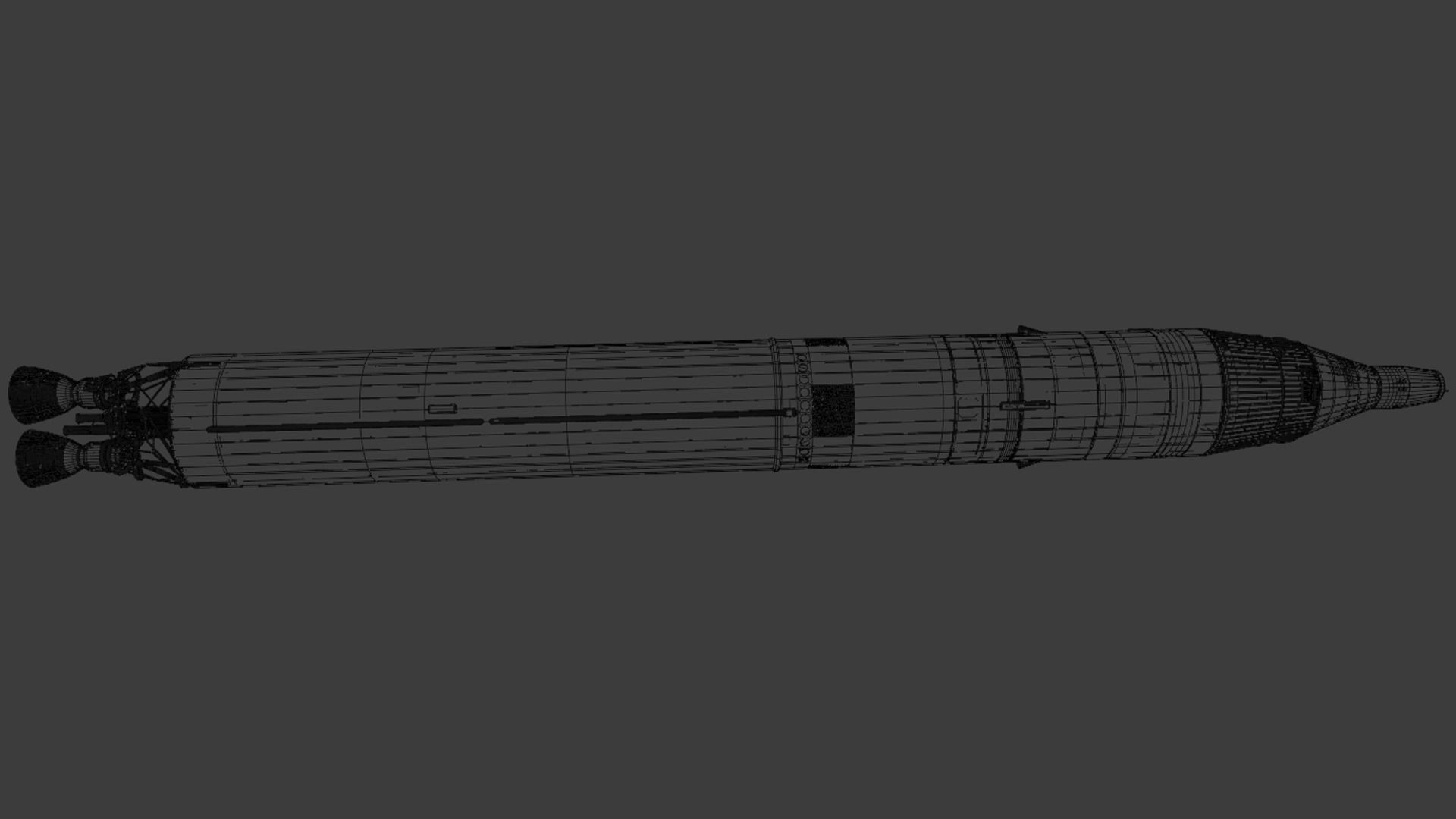 Titan II Gemini Rocket 3D model | CGTrader