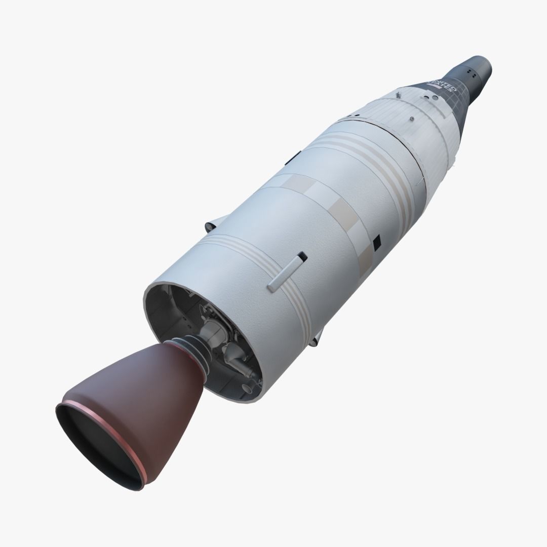 Titan II Gemini Rocket 3D model | CGTrader