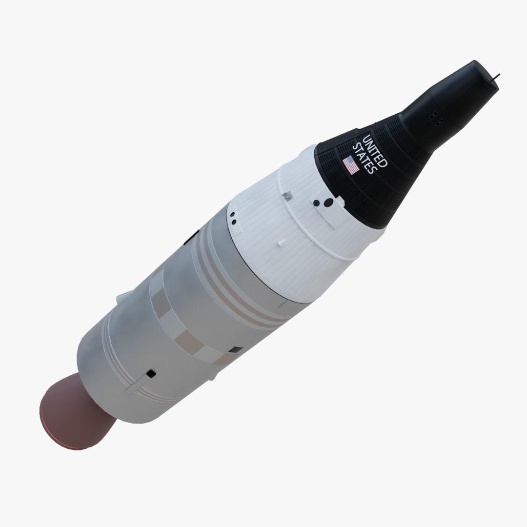 Titan II Gemini Rocket 3D model | CGTrader