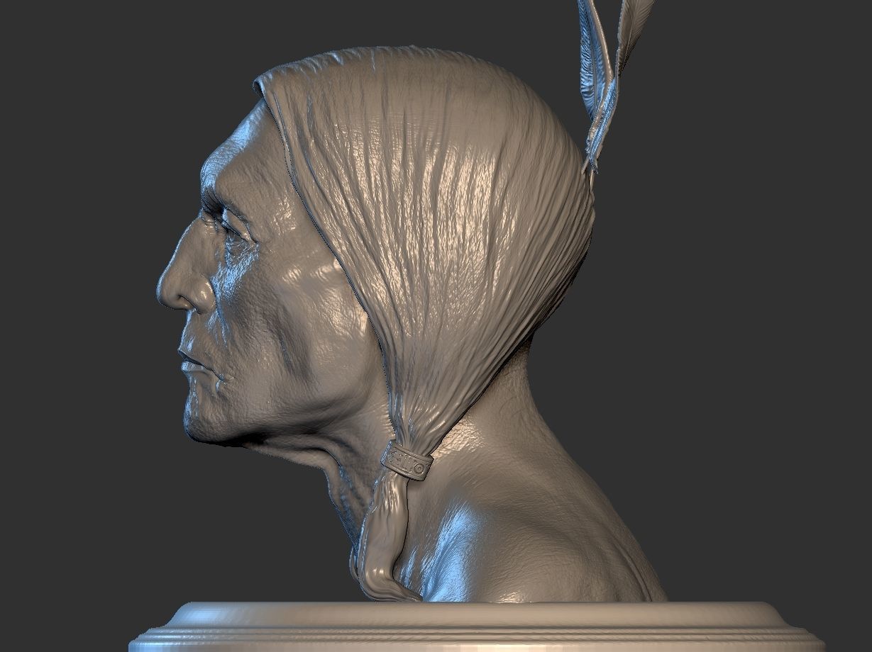 American Native 3D model 3D printable | CGTrader