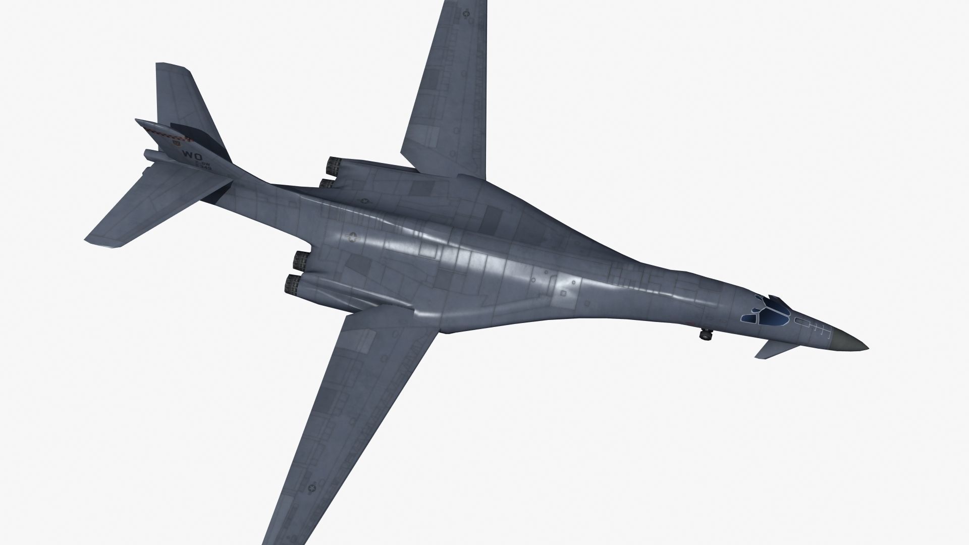 3D model B1B Bomber VR / AR / low-poly | CGTrader
